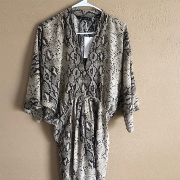 Zara | Dresses | Zara Woman Snake Python Print Dress | Poshmark